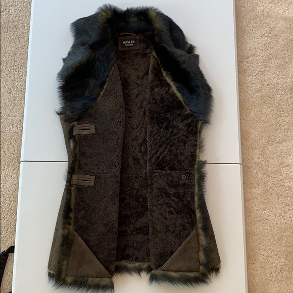 Basler | Jackets & Coats | Basler Brown Fur Vest Size 34 | Poshmark
